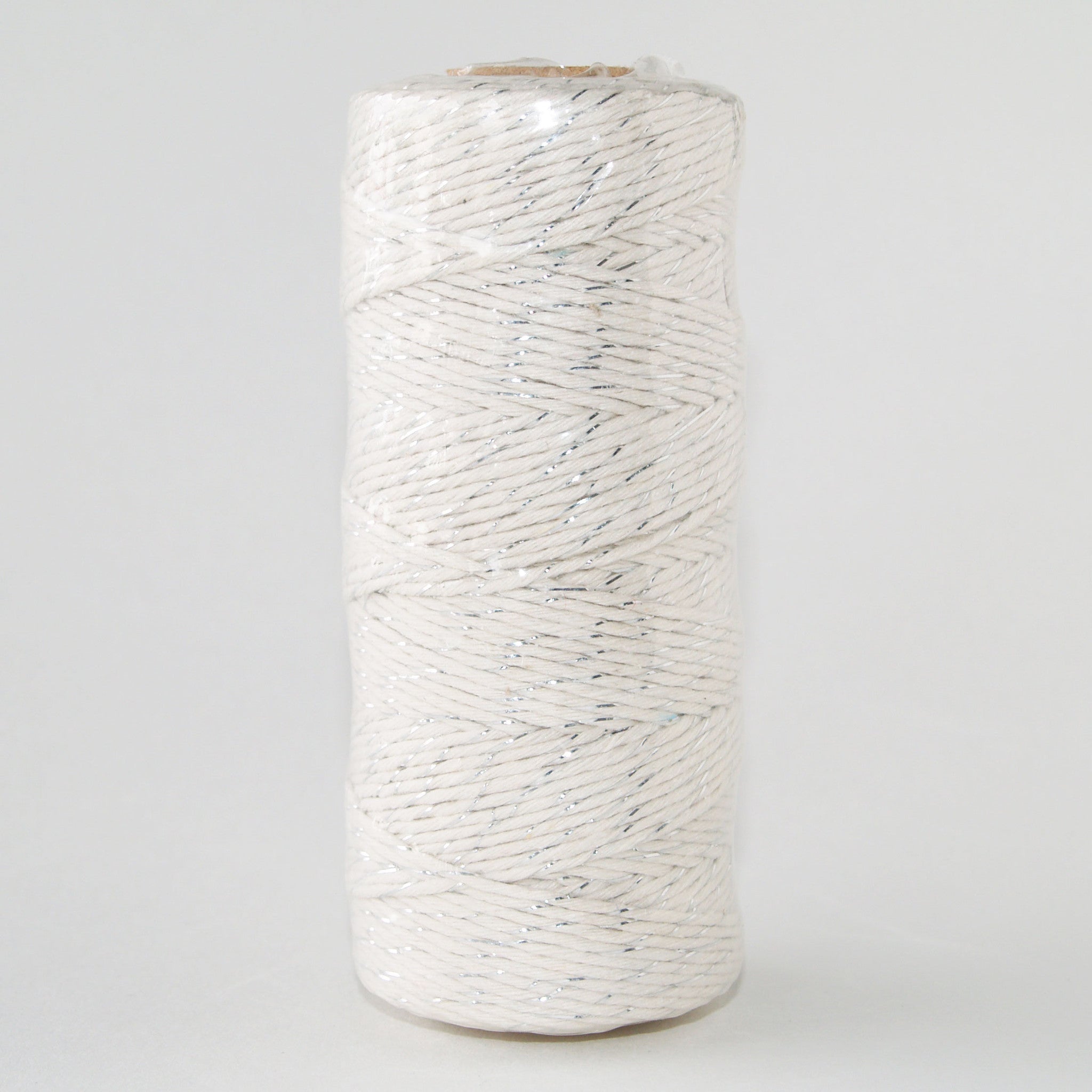 Bakers Twine Metallic Silver and White - The Paper Place